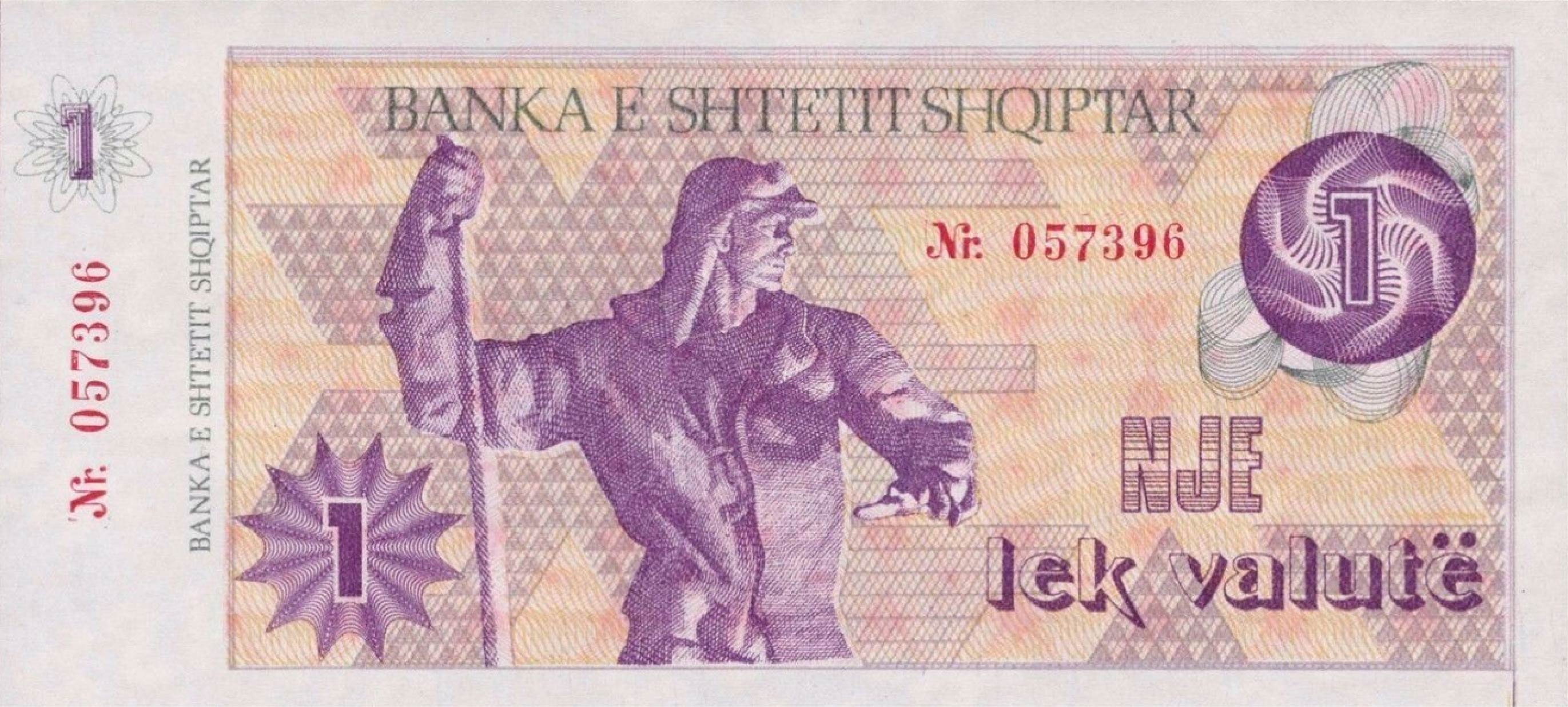 Albania 1 Lek Valut Banknote Exchange Yours For Cash Today Albania 1 Lek Valut Banknote Exchange Yours For Cash Today