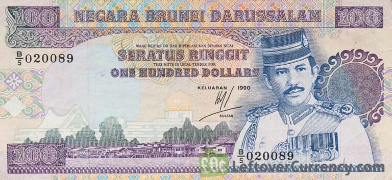 withdrawn Brunei Dollar banknotes - Exchange yours now