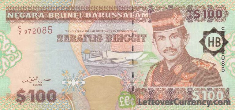 100 Brunei Dollars 1996 (International Airport) - exchange yours