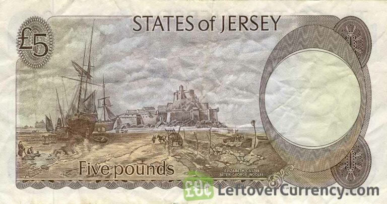 5 Jersey Pounds (Elizabeth Castle) - Exchange yours for cash