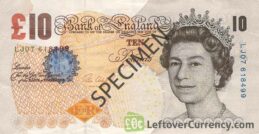 Bank of England 10 Pounds (Charles Darwin) - exchange yours