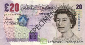 Bank of England 20 Pounds Sterling (Adam Smith) - exchange yours