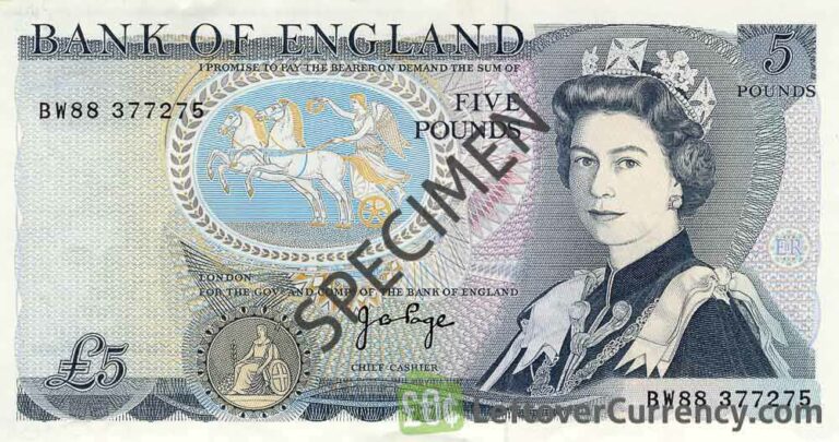 500 British Pounds banknote (white note) - Bank of England white notes