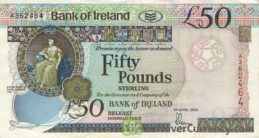 Bank of Ireland 50 Pounds (Queen's University) - exchange yours