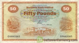Northern Bank 50 Pounds (series 1970-1981) - exchange yours today