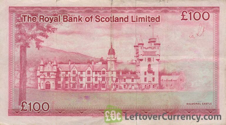 Royal Bank of Scotland 100 Pounds (1982-1985) - exchange yours