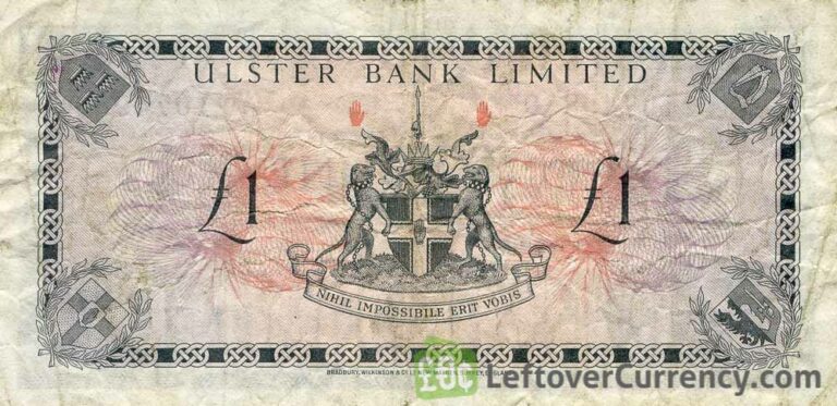 Ulster Bank Limited 1 Pound (series 1966-1976) - exchange yours