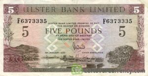 current Ulster Bank Limited banknotes - Exchange yours now