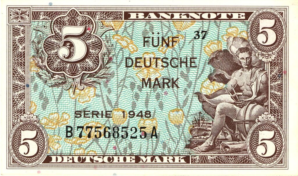 5 Deutsche Marks (Bank Deutcher Länder 1948) - exchange yours