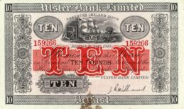 Ulster Bank Limited 10 Pounds (series 1929-1948) - exchange yours