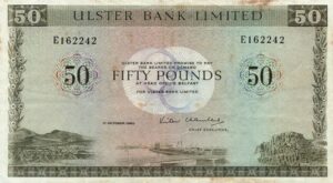 Ulster Bank Limited 50 Pounds (series 1982) - exchange yours