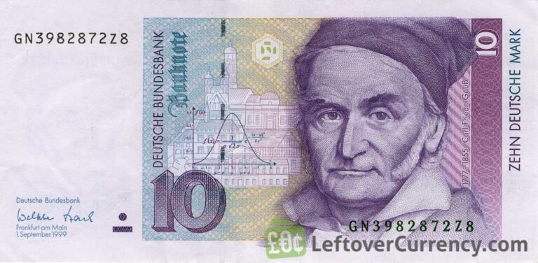 10 Deutsche Marks (Carl Friedrich Gauss) - exchange yours today