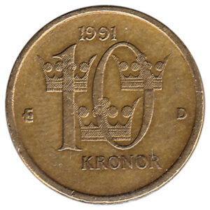 10 Swedish Kronor (minted from 2001) - Exchange yours for cash