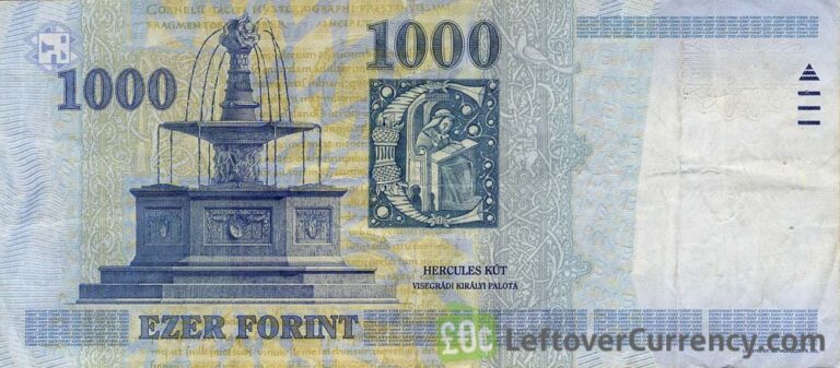 1000 Hungarian Forints (King Matyas) - Exchange yours for cash
