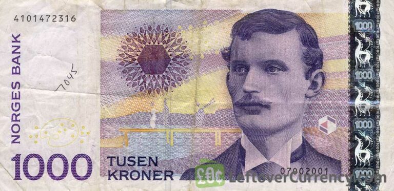 1000 Norwegian Kroner (Edvard Munch) - Exchange yours for cash