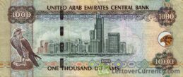 1000 UAE Dirhams banknote - Exchange yours for cash today