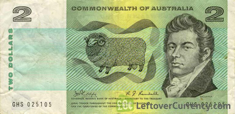 2 Australian Dollars (Commonwealth of Australia) - exchange yours