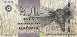 200 Faroese Kronur (Ghost moth) - Exchange yours for cash today