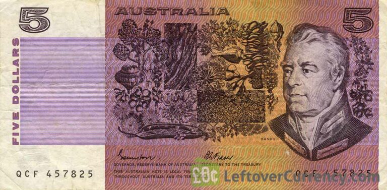 5 Australian Dollars (Sir Henry Parkes) - Exchange yours for cash