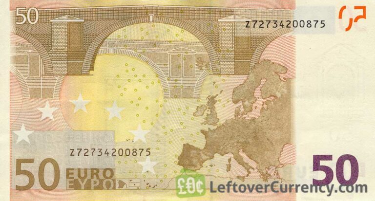 50 Euros banknote (First series) - Exchange yours for cash today