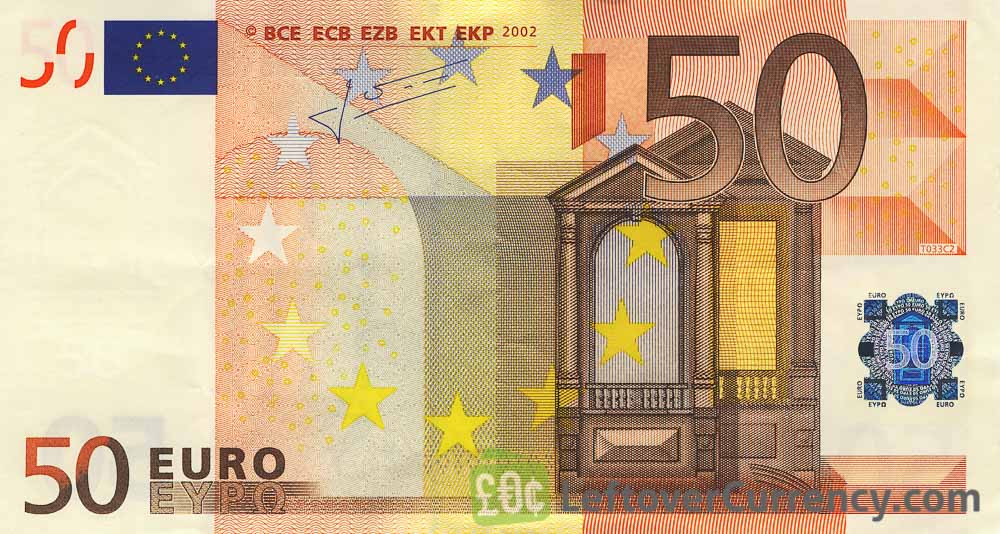 50 Euros Banknote Second Series Exchange Yours For Cash Today