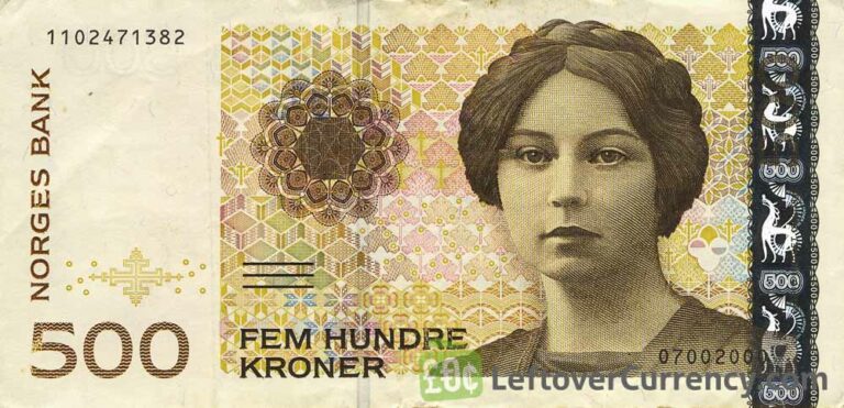 500 Norwegian Kroner (Sigrid Undset) - Exchange yours for cash