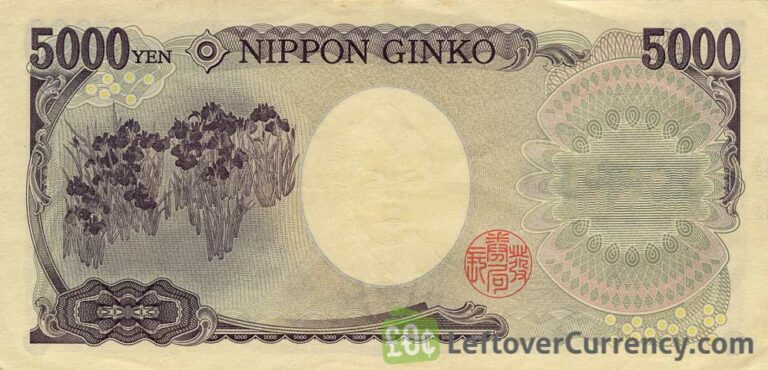 5000 Japanese Yen (2004 series Ichiyo Higuchi) - exchange yours