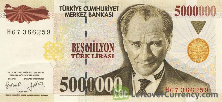 obsolete Old Turkish Lira banknotes - Exchange yours now