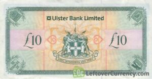 Ulster Bank Limited 10 Pounds (series 1990-2012) - exchange yours