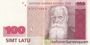Latvian Lats banknotes - Exchange yours now