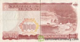 1000 Norwegian Kroner banknote Henrik Ibsen - Exchange yours for cash