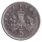 British large style 5p coin - Exchange yours for cash today