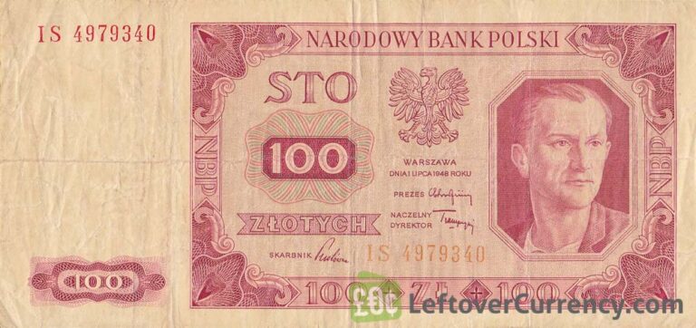 100 old Polish Zlotych banknote 1948 issue - Exchange yours for cash