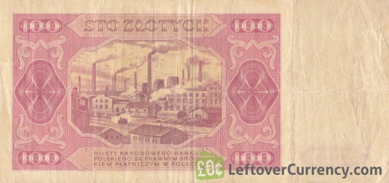100 old Polish Zlotych banknote 1948 issue - Exchange yours for cash
