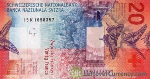 20 Swiss Francs banknote (9th Series) - Exchange yours for cash today