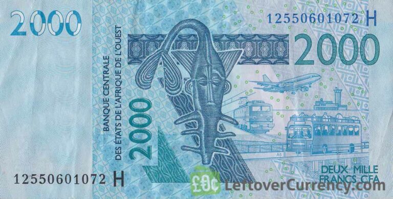 current West African CFA franc banknotes - Exchange yours now