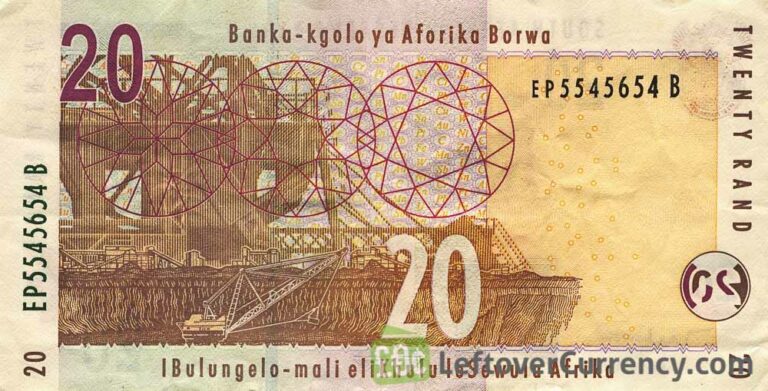 20 South African Rand banknote (Elephant type 2005) - Exchange yours