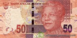 50 South African Rand banknote (Nelson Mandela) - Exchange yours today