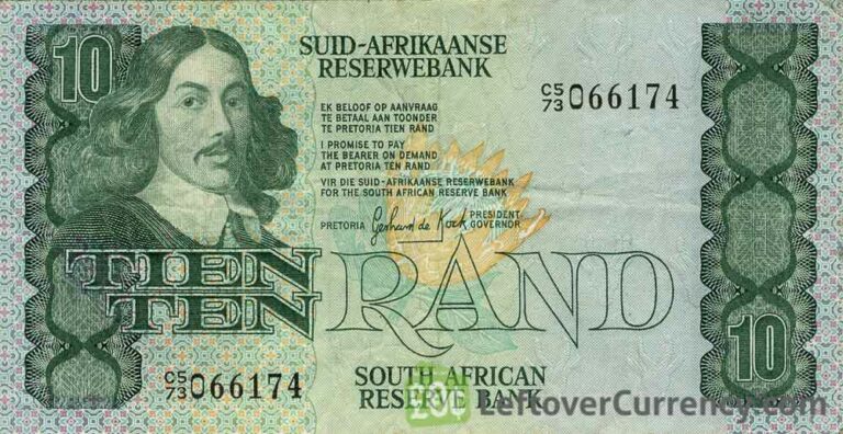 10 South African Rand banknote (van Riebeeck) - Exchange yours today