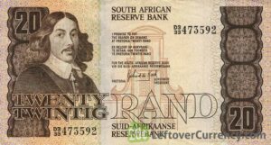 20 South African Rand banknote (van Riebeeck) - Exchange yours today