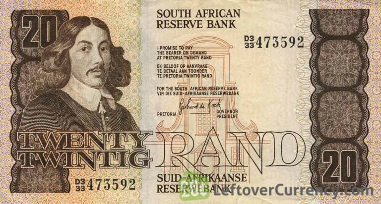 20 South African Rand banknote (van Riebeeck) - Exchange yours today