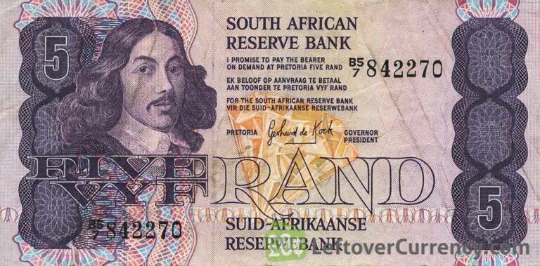 5 South African Rand banknote (van Riebeeck) - Exchange yours today