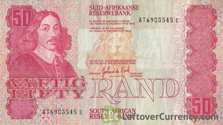50 South African Rand banknote (van Riebeeck) - Exchange yours today