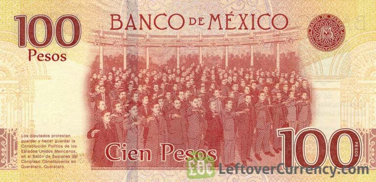 100 Mexican Pesos bill (100 years Constitution) - Exchange yours today