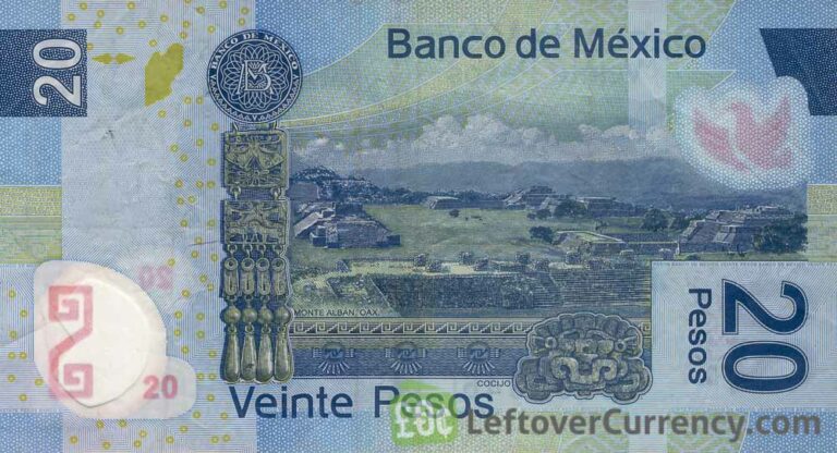 20 Mexican Pesos banknote (Series F) - Exchange yours for cash today