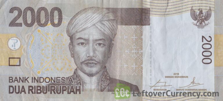 2000 Indonesian Rupiah note (Prince Antasari) - Exchange yours today