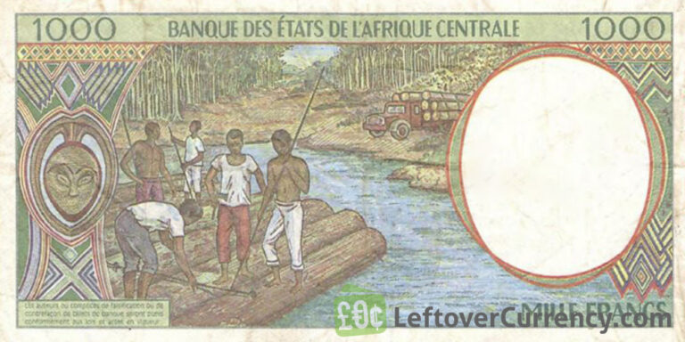 1000 francs banknote Central African CFA 1992-2002 - Exchange for cash