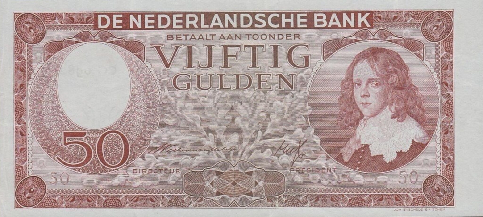 50 Dutch Guilders banknote (Willem III) - Exchange yours for cash