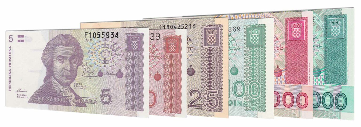 Leftover Currency - Value of 100,000 Republika Hrvatska banknote