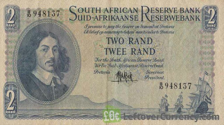 2 South African Rand note (van Riebeeck large type) - Exchange yours